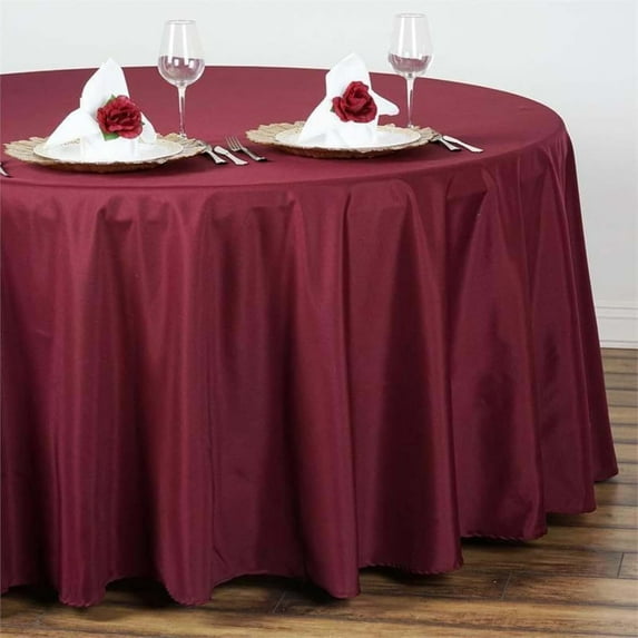 Efavormart 10 Pack Round Tablecloth, 108 Inch Stain & Wrinkle Resistant ...