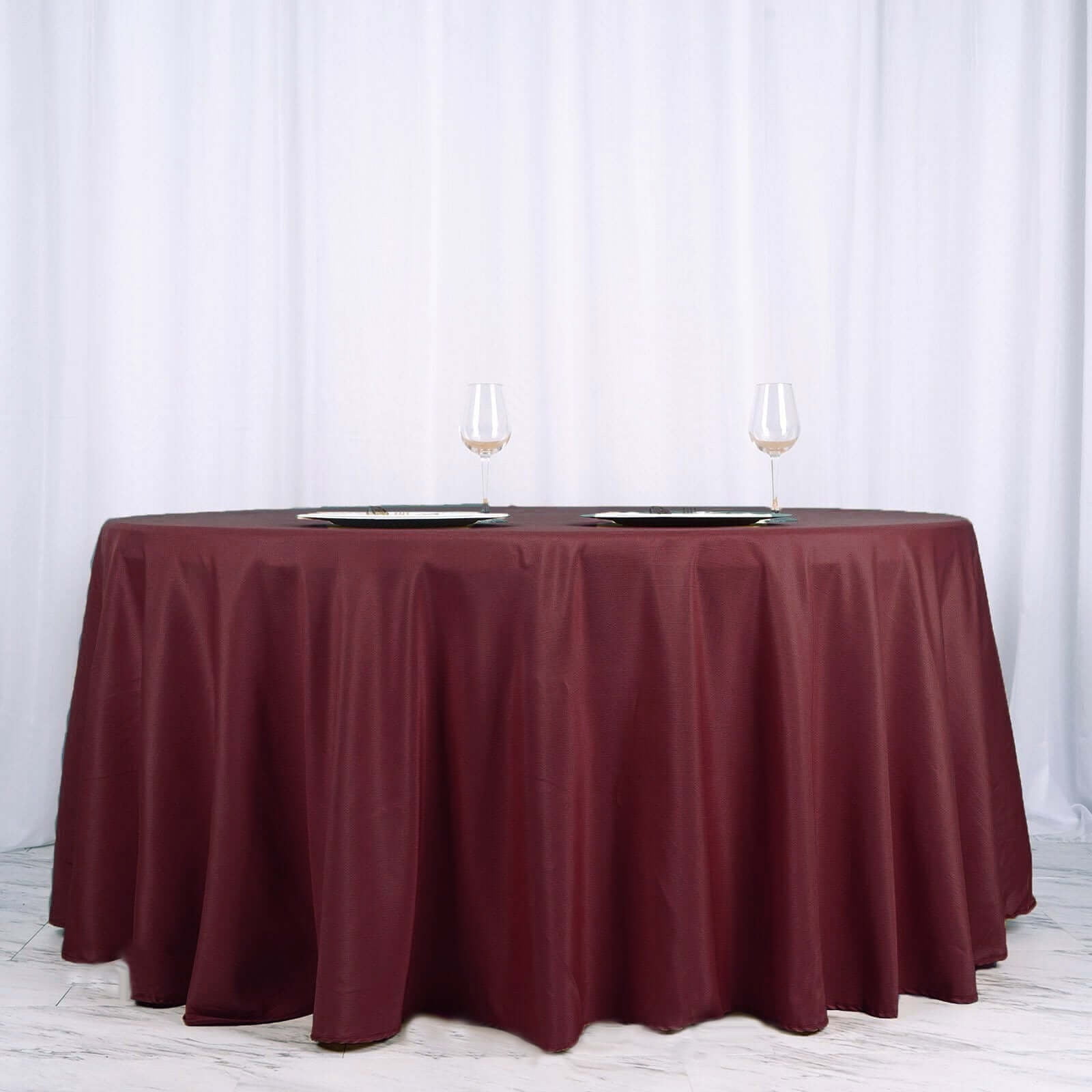 Efavormart 10 Pack Round Tablecloth, 120 Inch Stain & Wrinkle Resistant ...