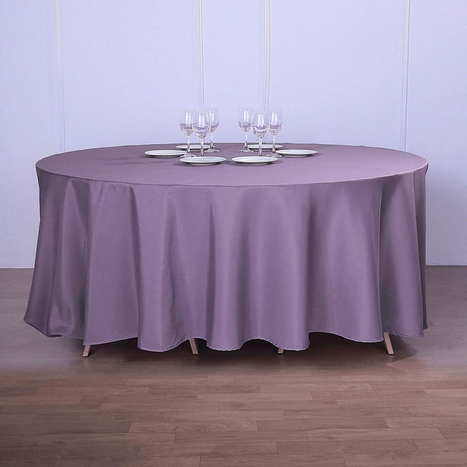 Efavormart 10 Pack Round Tablecloth, 120 Inch Stain & Wrinkle Resistant ...