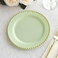 Efavormart 10 Pack Sage Green Plastic Appetizer Dessert Plates with ...