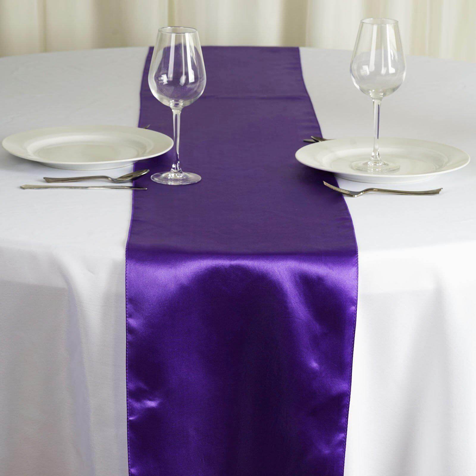 Efavormart 10 Packs of Premium SATIN Table Top Runner For Weddings ...