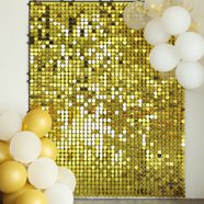 BalsaCircle 10 Panels Silver 12x12" Square Payette Sequin Wall Backdrop ...