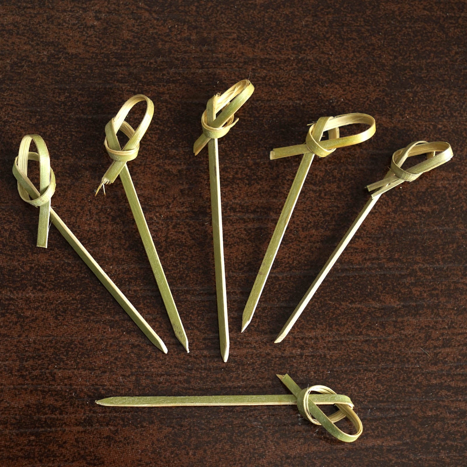 Efavormart 100 Pack - 3.5" Eco Friendly Appealing Knotted Party Picks ...