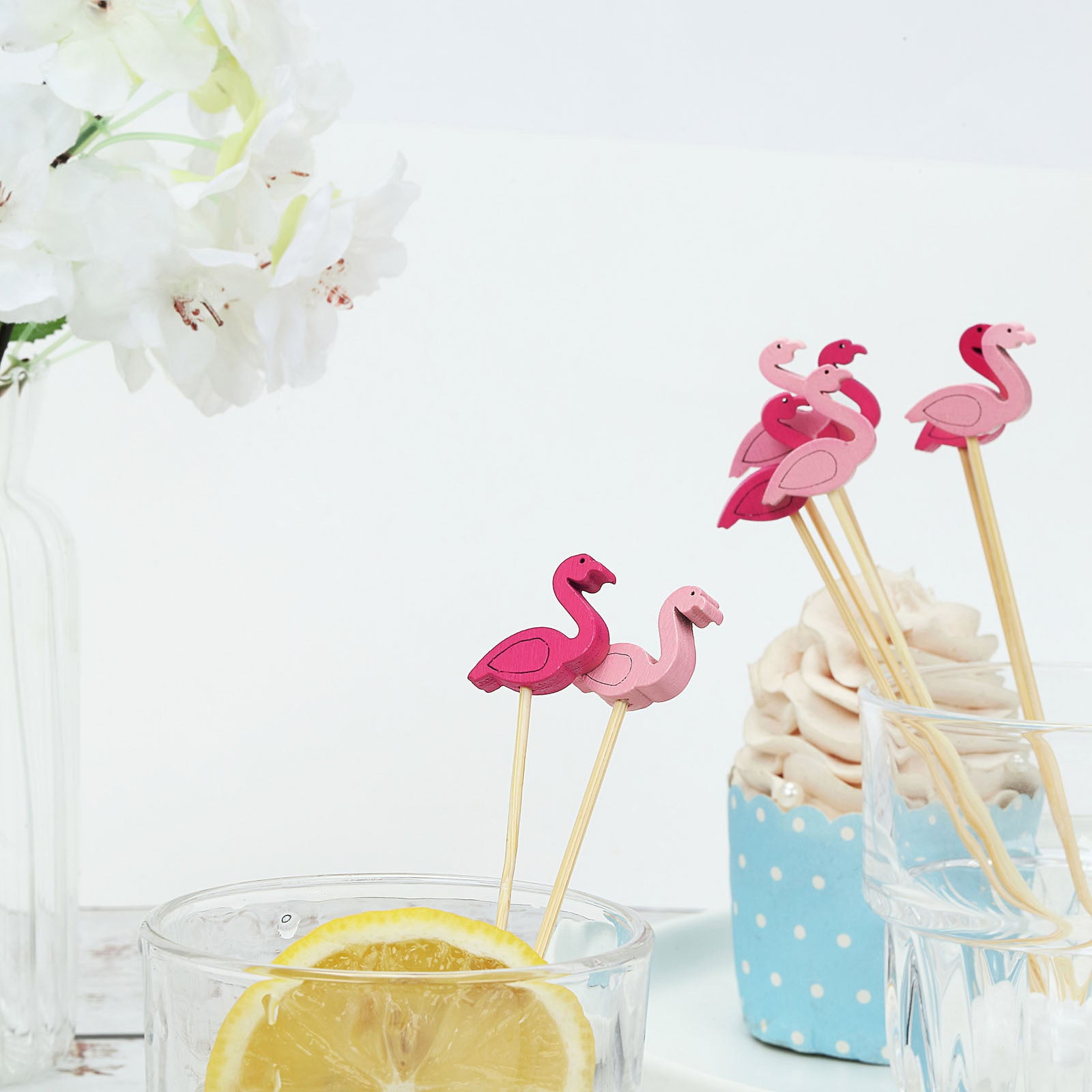Efavormart 100 Pack - 5" Flamingo Party Picks, Bamboo Skewers ...