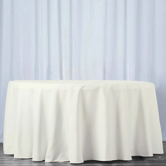 Efavormart 108" Seamless Premium Polyester Table Linens Round ...