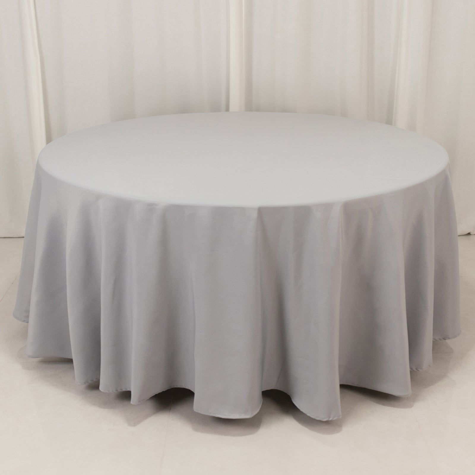 Efavormart 108" Seamless Premium Polyester Table Linens Round ...