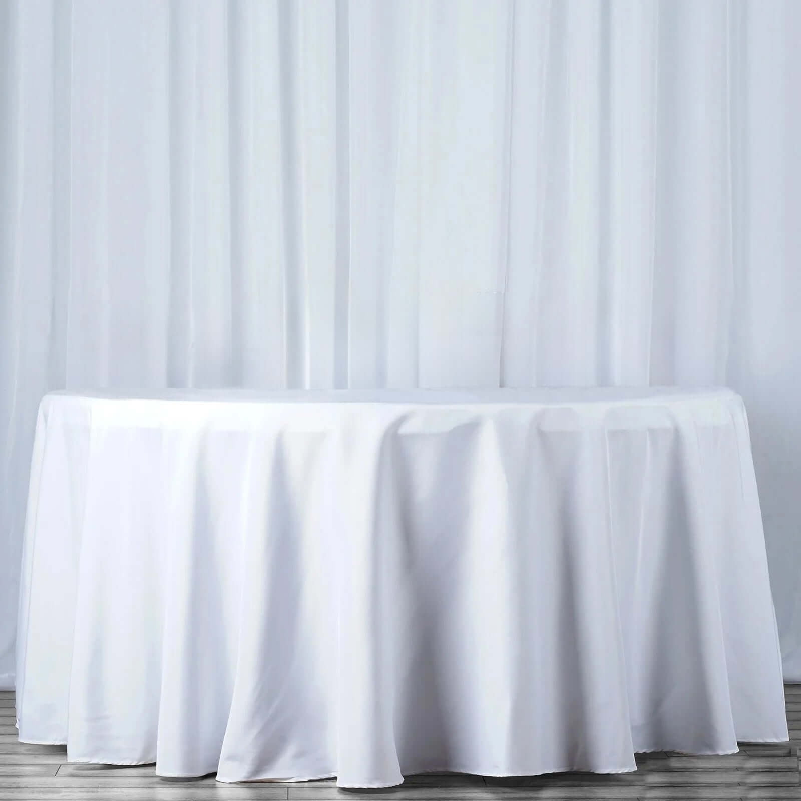 Efavormart 108" Seamless Premium Polyester Table Linens Round ...
