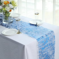 Efavormart 12"x108" Gold Sequin Mesh Schiffli Lace Table Runner ...