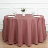 Efavormart 108" Premium White Faux Linen Tablecloth | Slubby Textured ...