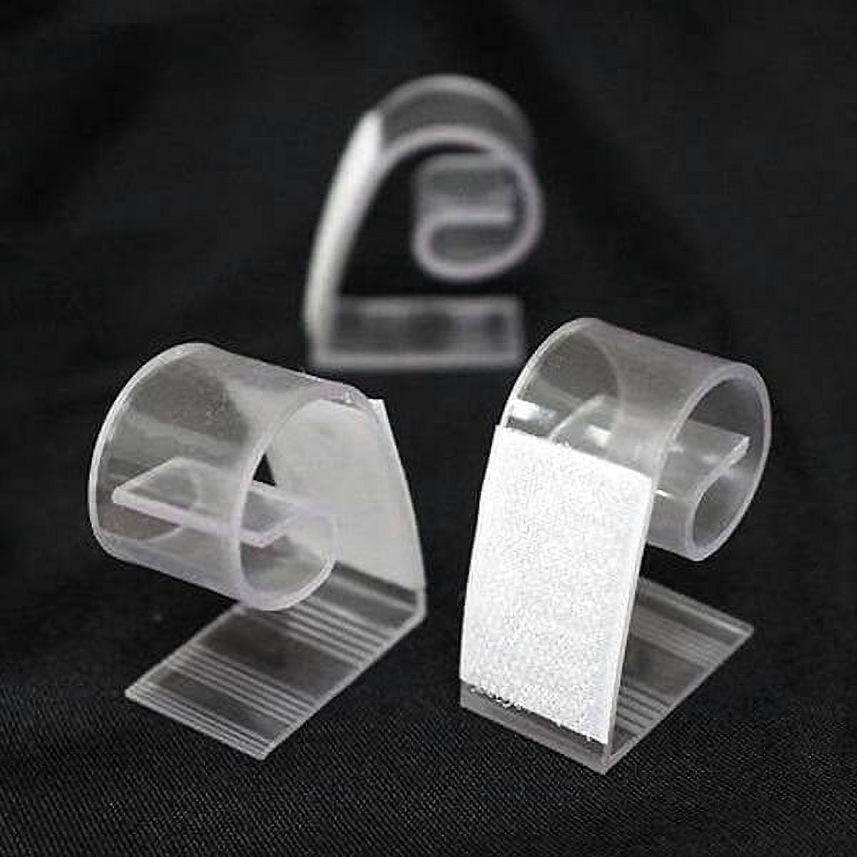 Efavormart 12 PCS Adjustable Clear Plastic Large Table Skirt Clips for ...