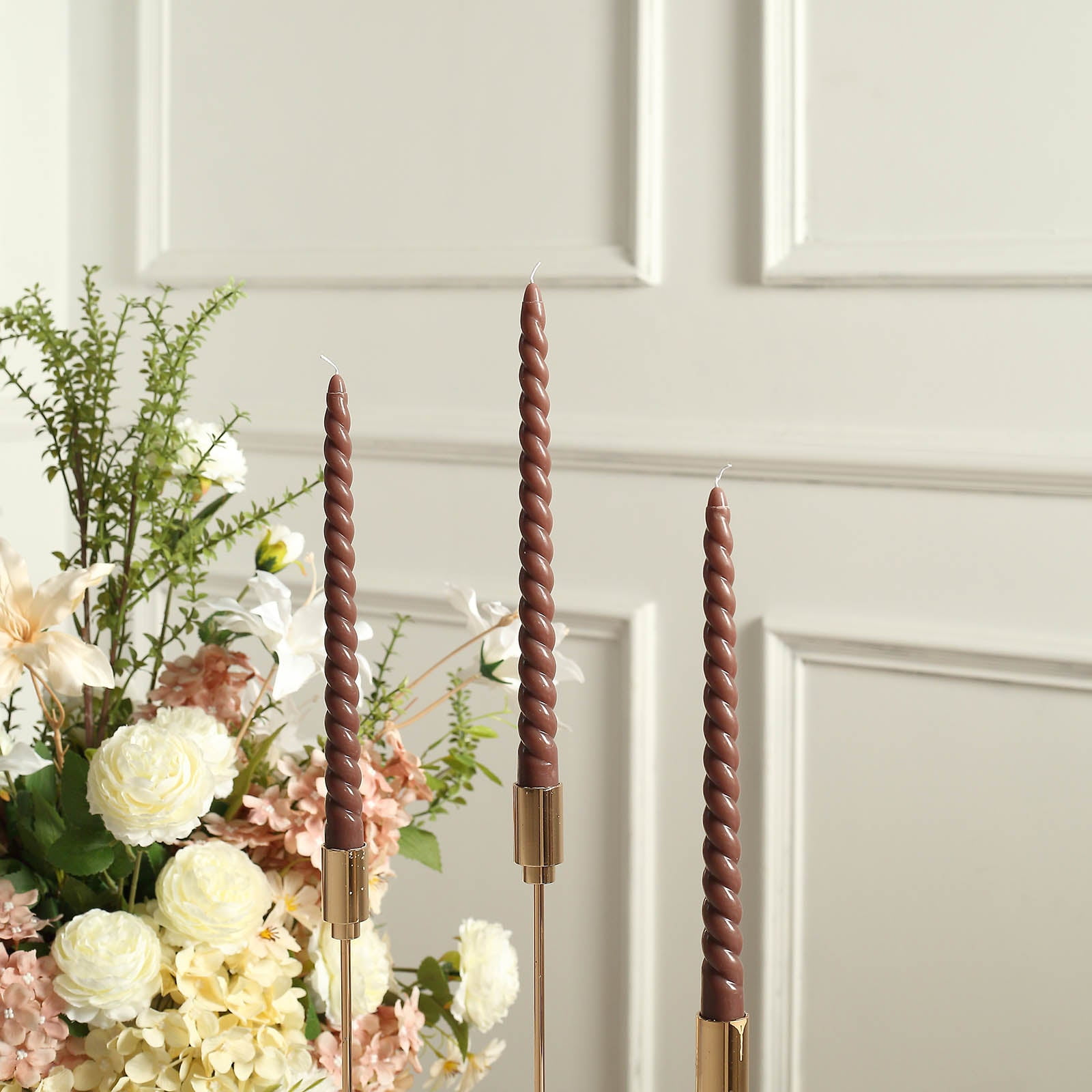 Efavormart 12 Pack | 11" Mocha Brown Premium Spiral Long Burn Wick ...