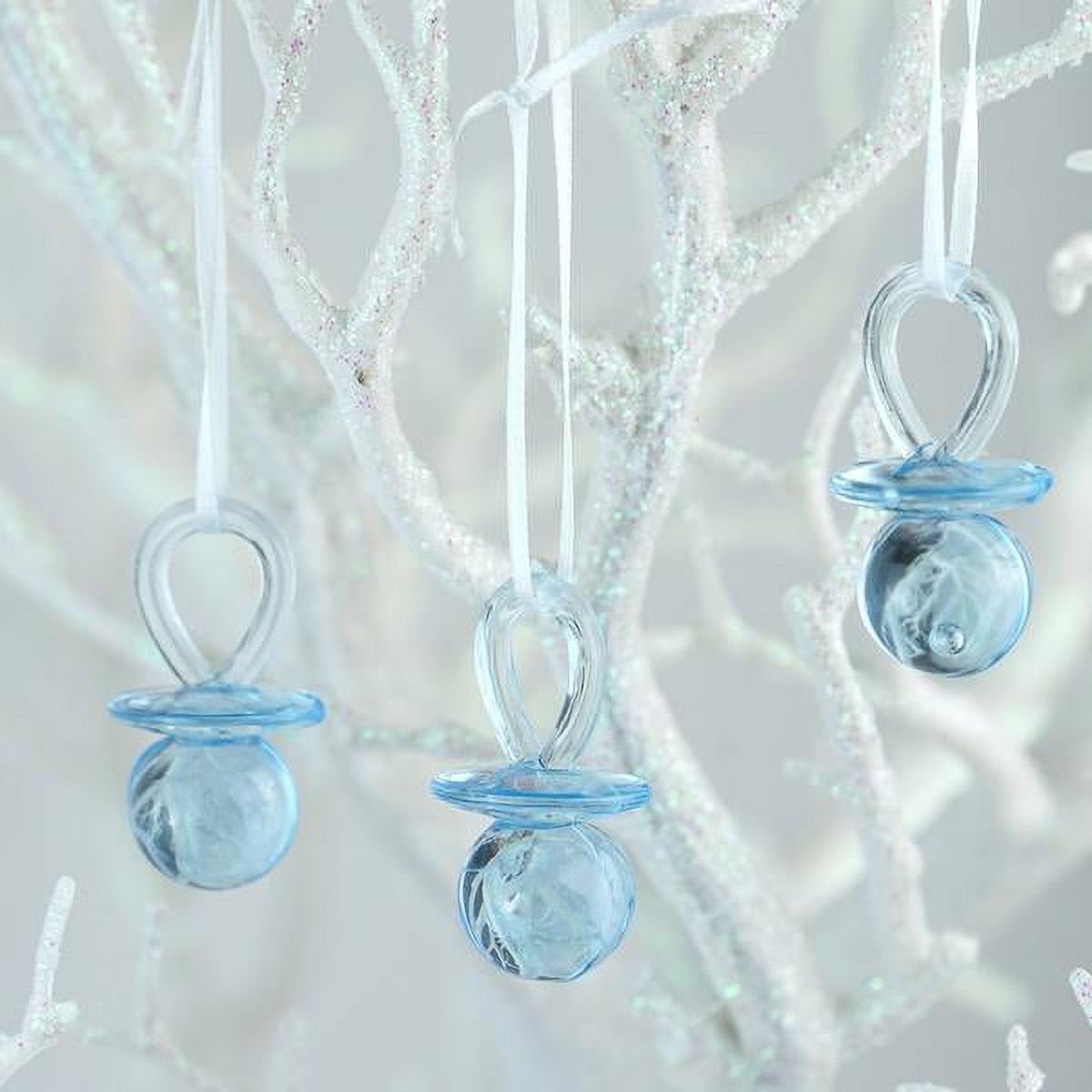 Efavormart 12 Pack Blue Large Baby Pacifiers for Baby Shower Favor ...