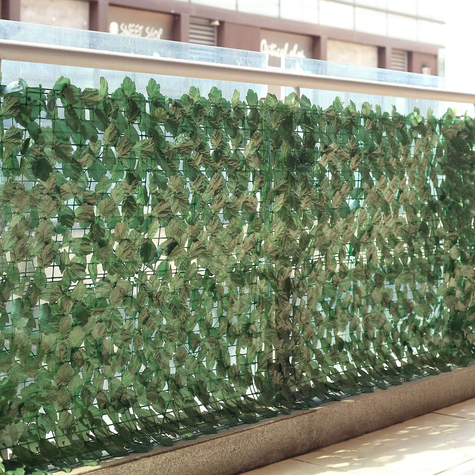 Efavormart 12 Pack Dark Green Artificial Ivy Privacy Screen Fence Wall ...