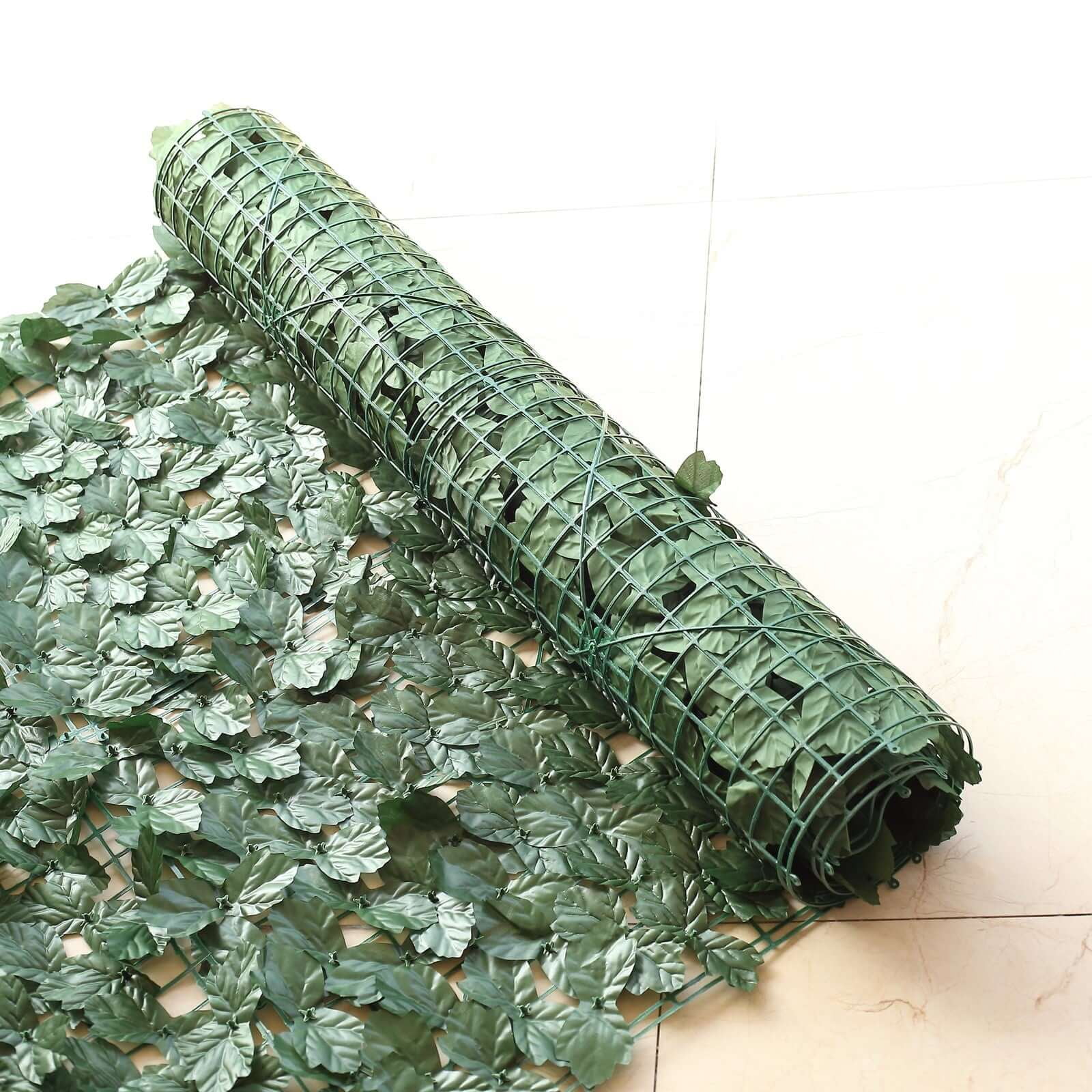 Efavormart 12 Pack Dark Green Artificial Ivy Privacy Screen Fence Wall ...