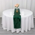 Efavormart 12"x108" Hunter Emerald Green Satin Stripe Table Runner ...