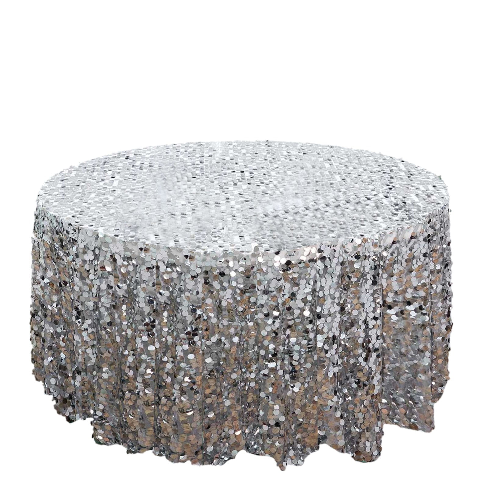 Efavormart 120" Big Payette Sparkly SEQUIN Round Tablecloth For Wedding ...