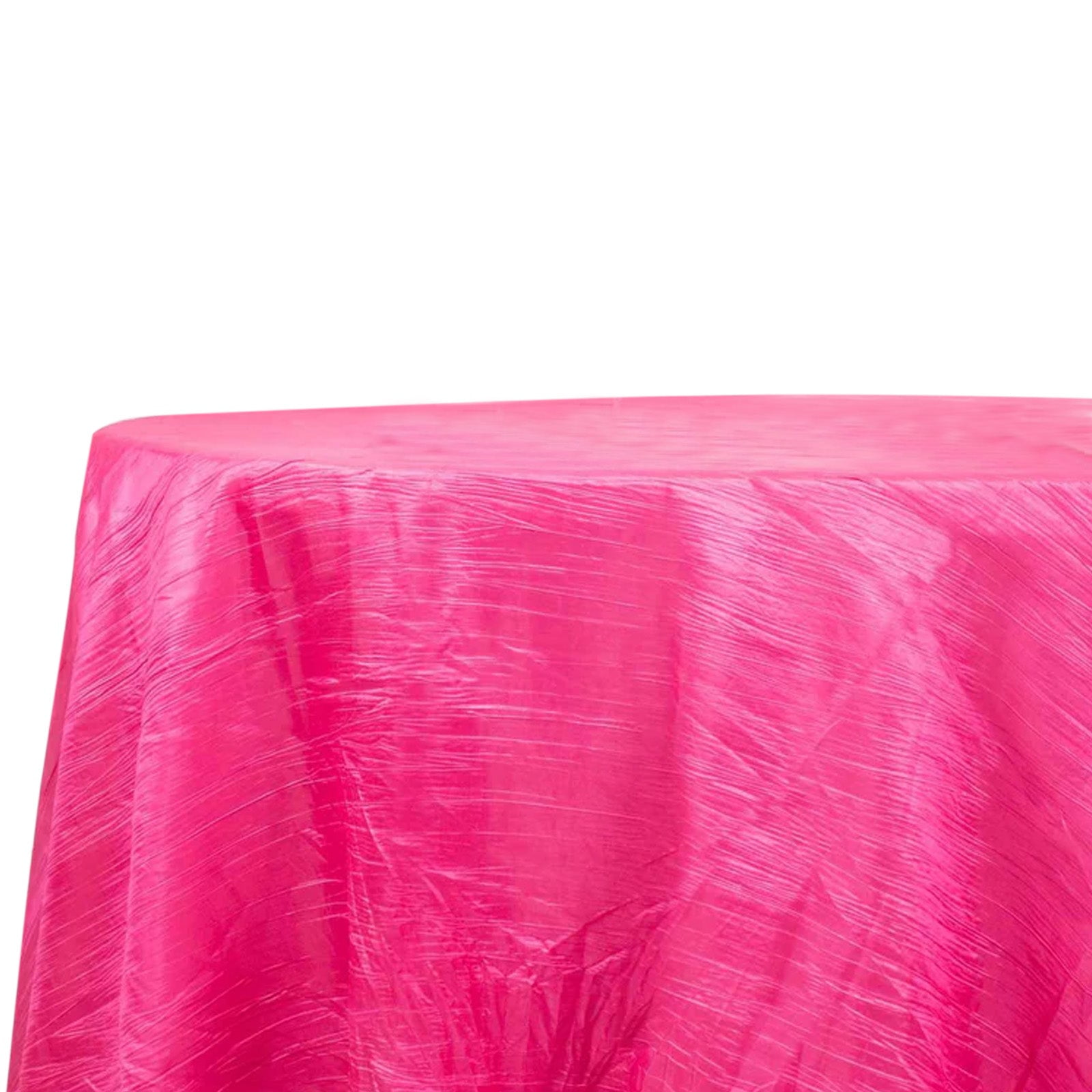 Efavormart 120" Fuchsia Accordion Crinkle Taffeta Rectangular Table ...