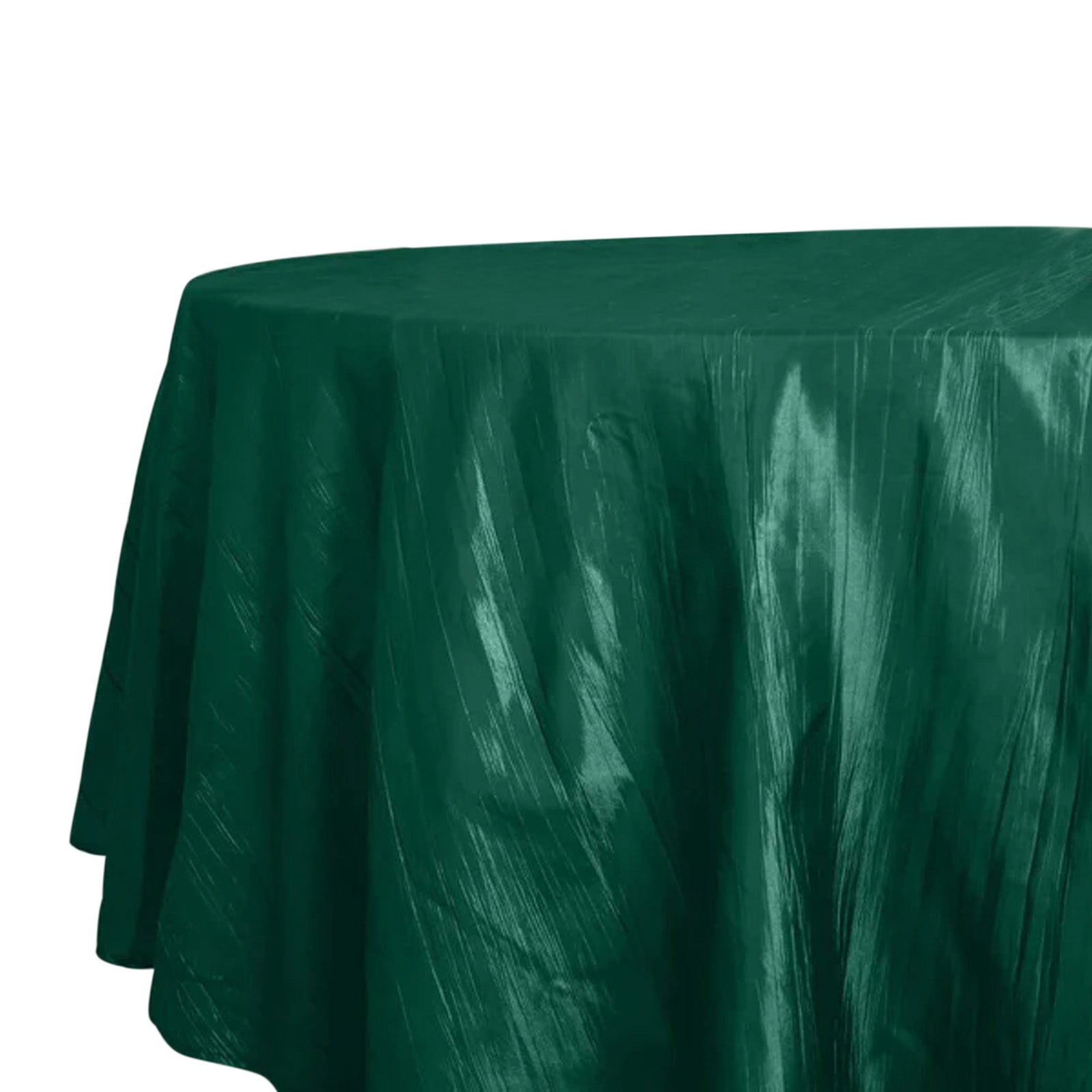 Efavormart 120" Hunter Emerald Green Accordion Crinkle Taffeta ...