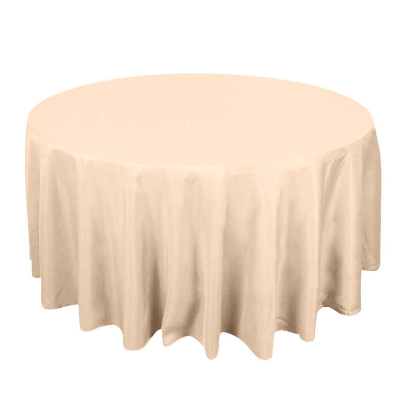 Efavormart 120" Seamless Premium Polyester Table Linens Round ...