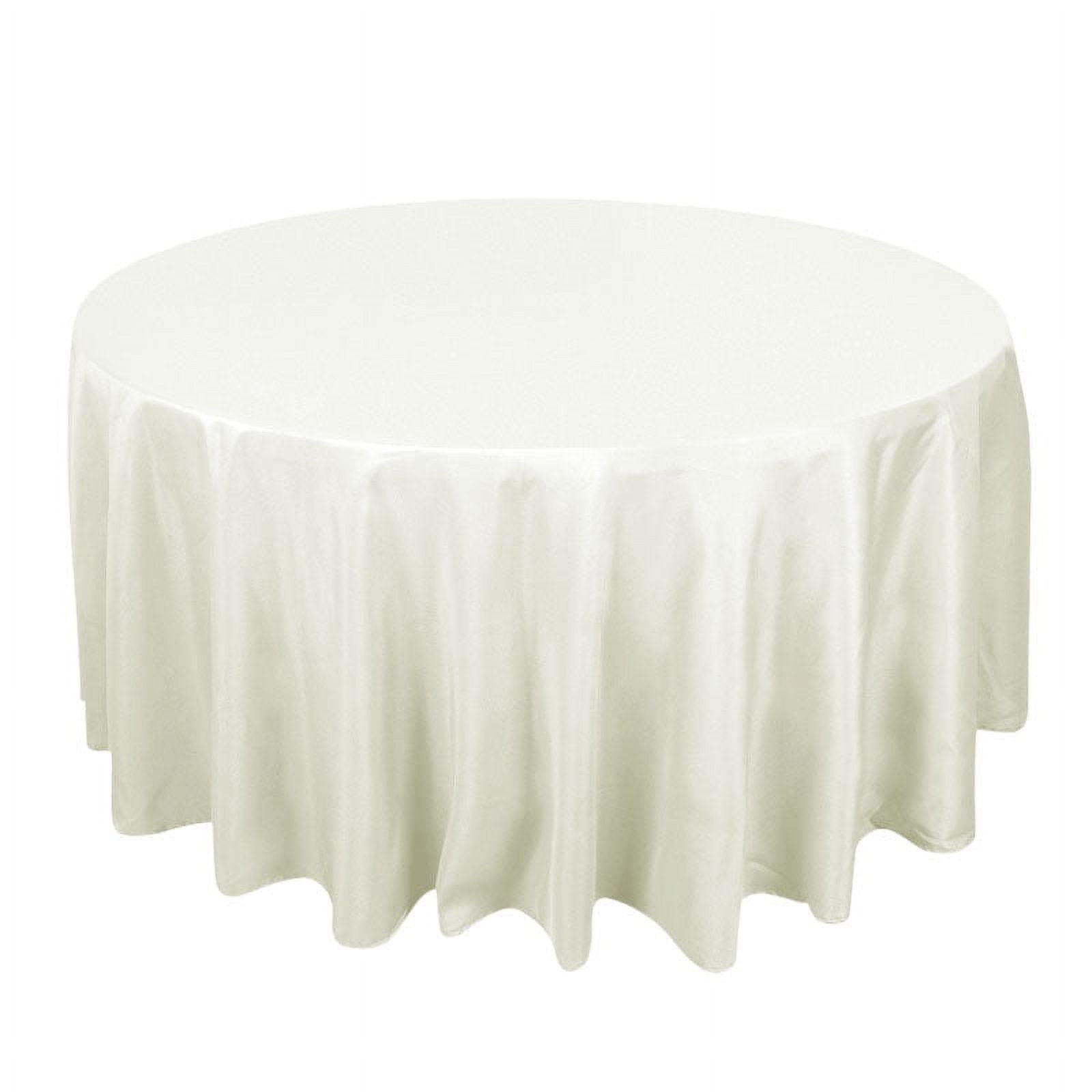 Efavormart 120" Seamless Premium Polyester Table Linens Round ...