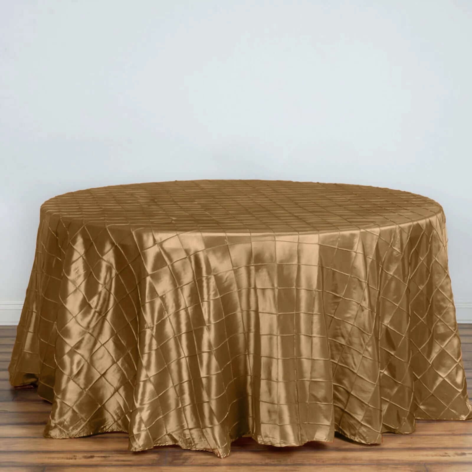 Efavormart 120" Wholesale Gold Tablecloths Pintuck Table linens for ...