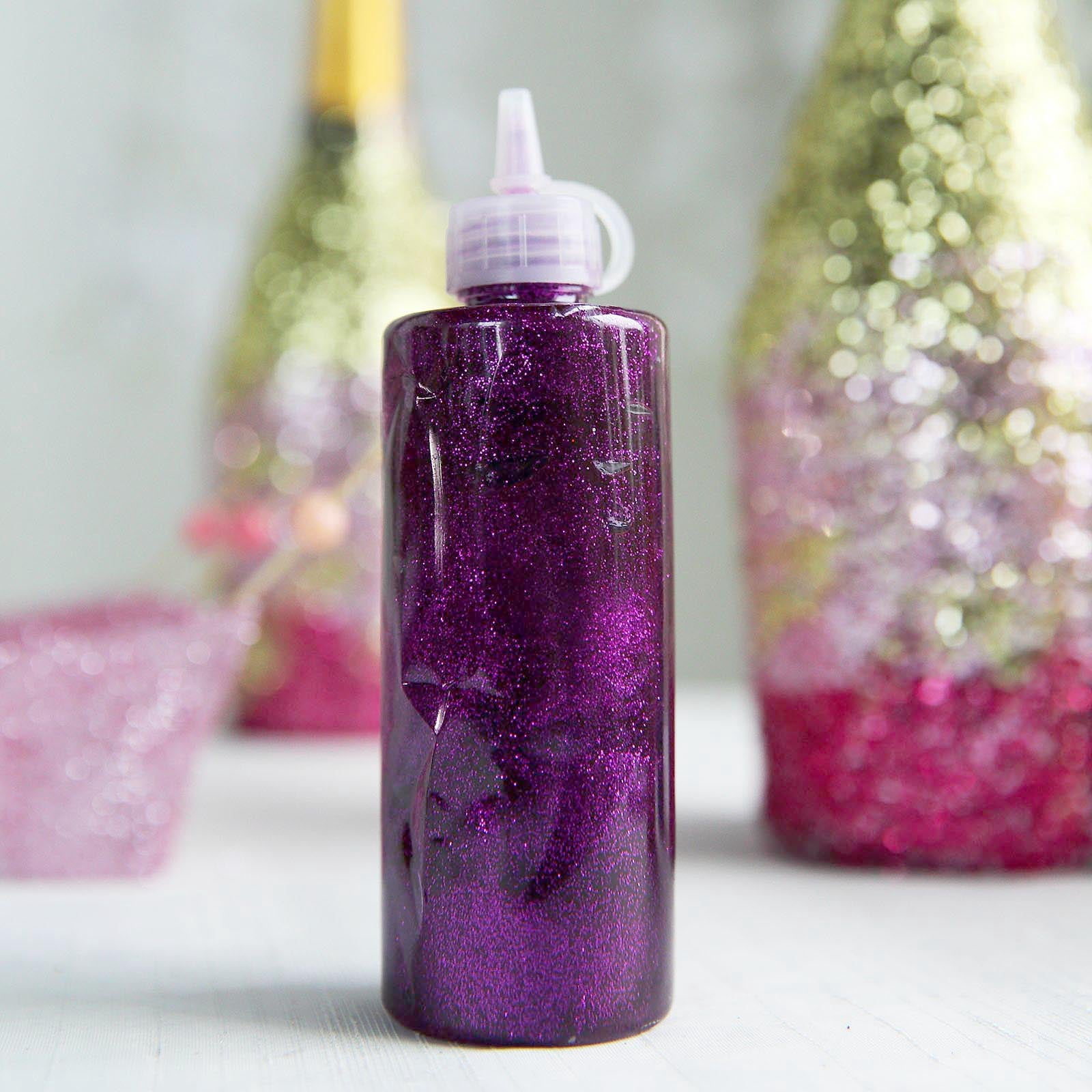 Efavormart 120 ml Purple Art & Craft Glitter Sensory Bottles DIY ...