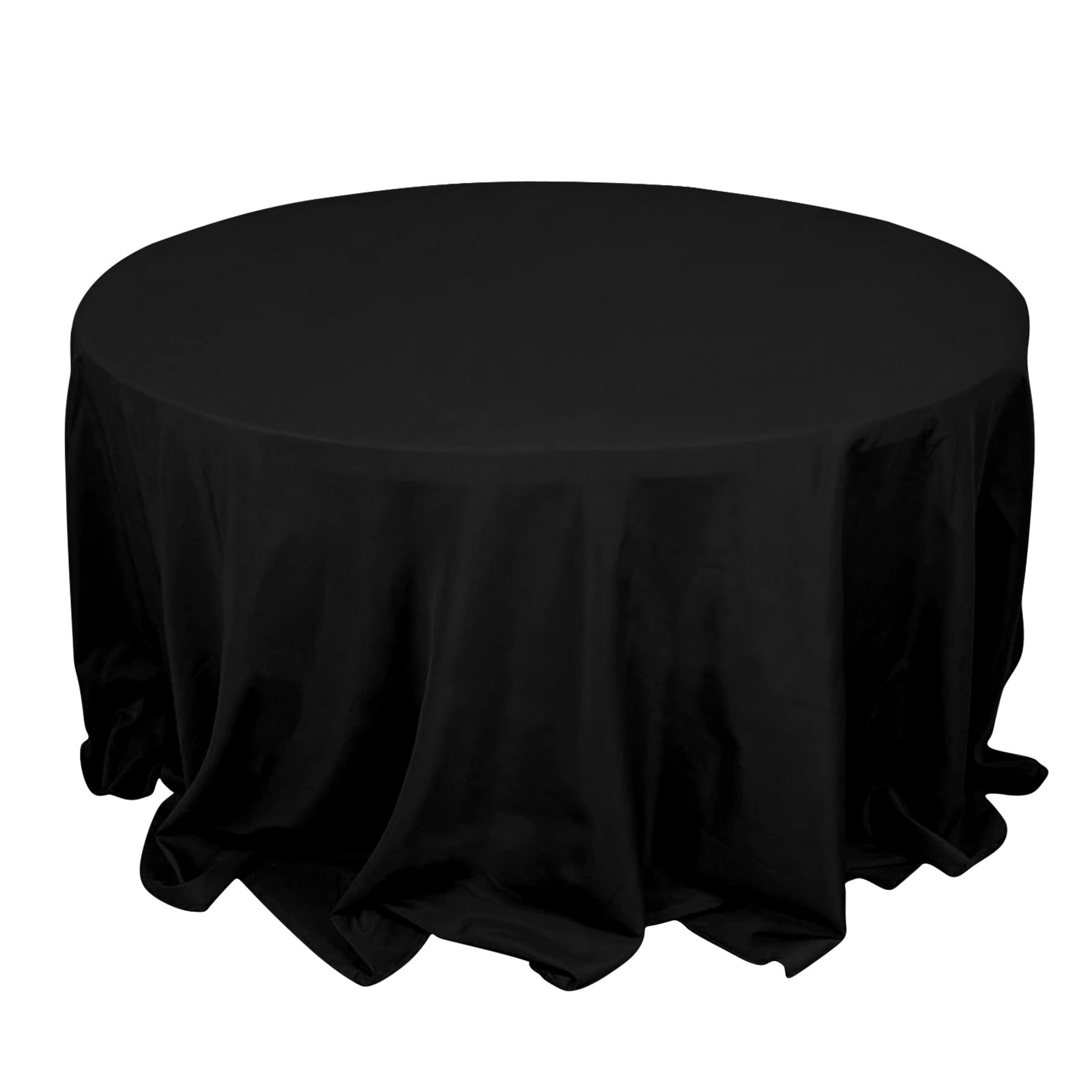 Efavormart 132" Seamless Premium Polyester Table Linens Round ...
