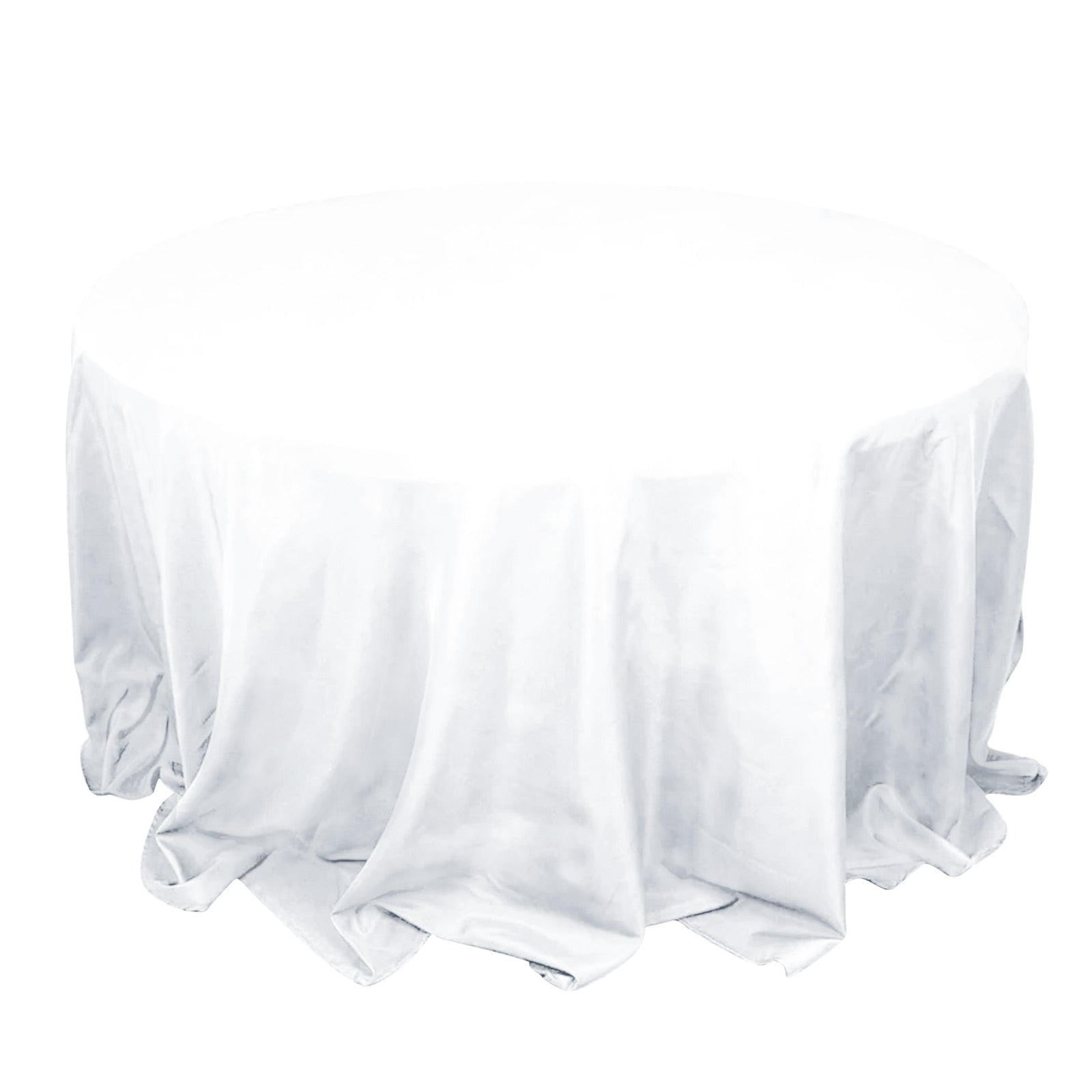 Efavormart 132" Seamless Premium Polyester Table Linens Round ...