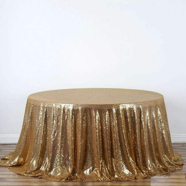 Efavormart 132" Wholesale Premium Table Cover Sparkly SEQUIN Round Tablecloth For Wedding ...
