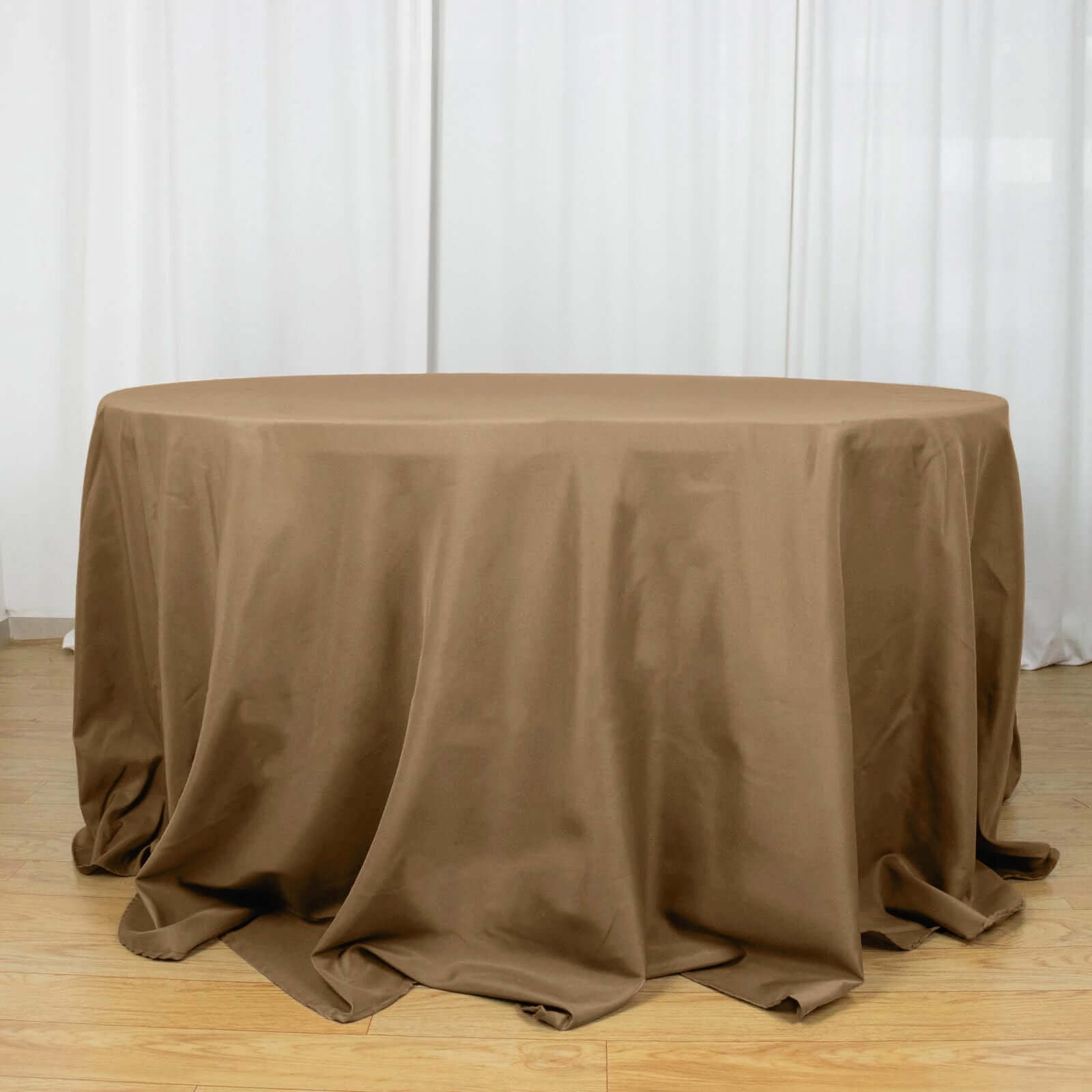 Efavormart Round Tablecloth, 132 Inch Stain & Wrinkle Resistant ...