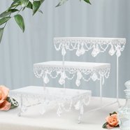 Efavormart 3-Tier Gold Metal Rotating Cupcake Stand with Acrylic Plates ...