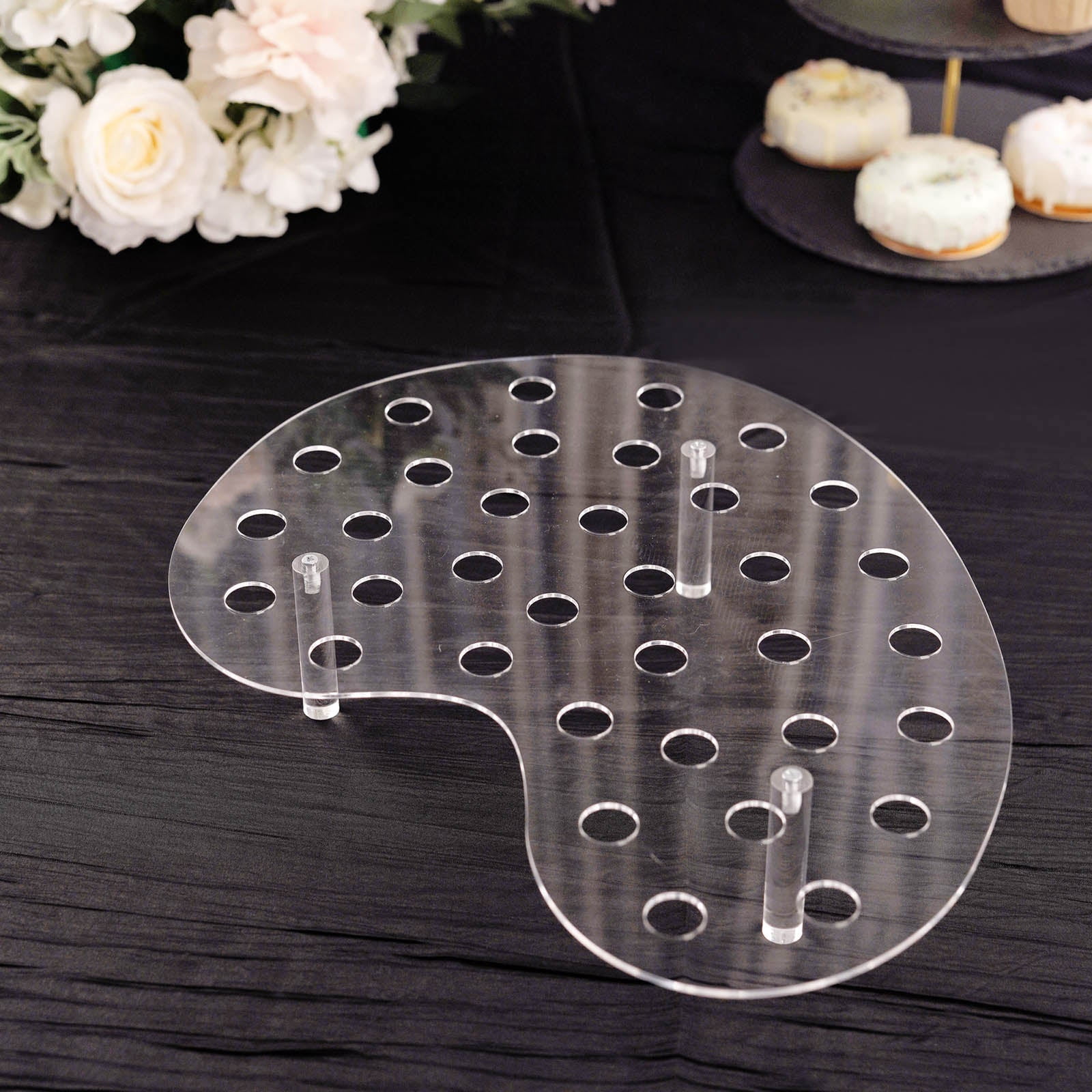 Efavormart 16" | 35 Slots Palette Display Stand for Mini Cones, Acrylic ...