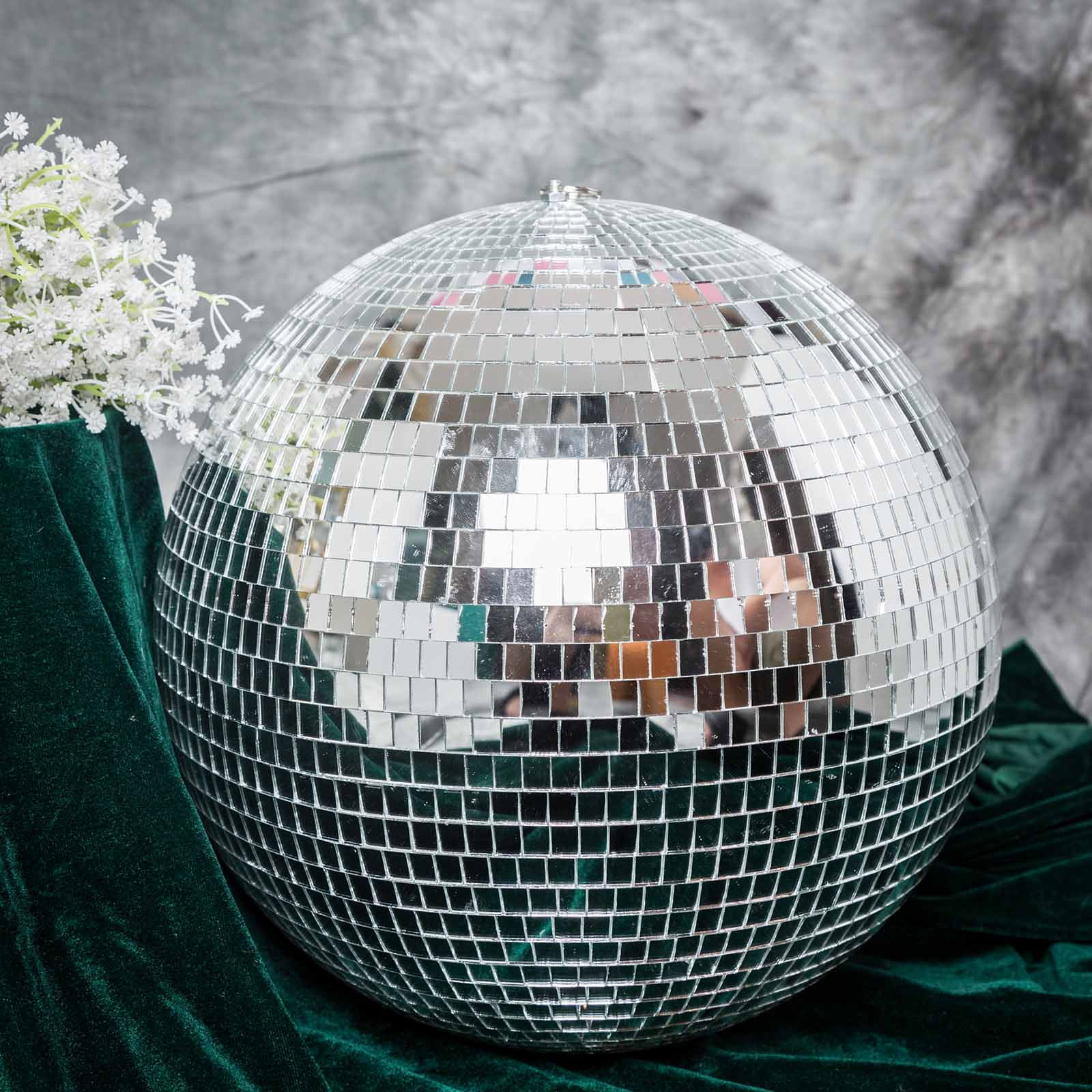 "Efavormart 16"" Groovy Glass Mirror Disco Ball Decorative Centerpiece ...