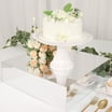BalsaCircle 18x18" Silver Acrylic Display Box Cake Stand Centerpiece ...