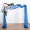Efavormart 18Ft Decorative Transparent White Sheer Organza Curtain ...