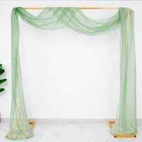 Efavormart 18Ft Decorative Transparent White Sheer Organza Curtain ...