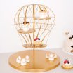 BalsaCircle 29 in Gold 12 Arm Tiered Round Metal Cupcake Holder Dessert ...