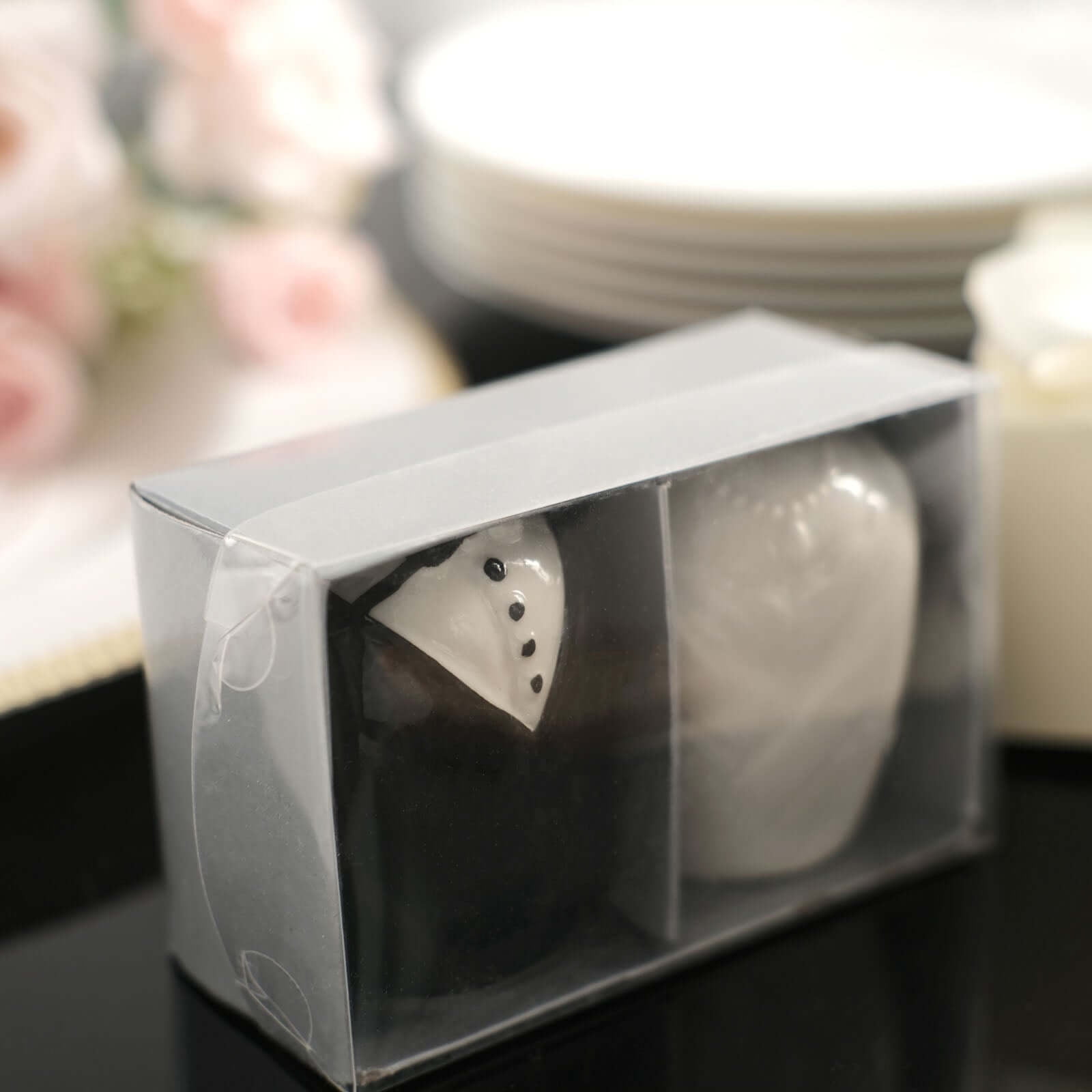 Efavormart 2.5" Bride/Groom Ceramic Salt And Pepper Shaker Set, Wedding ...