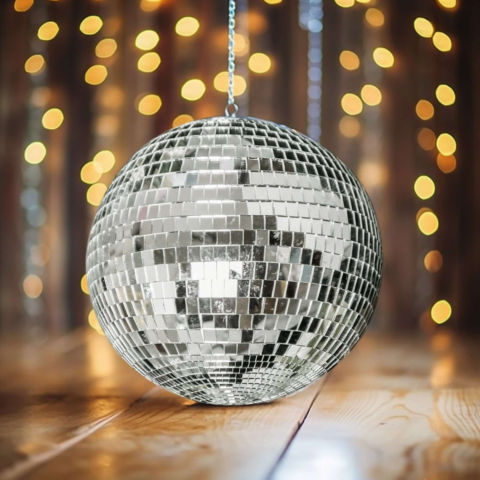 Efavormart Pack of 2 - 12" Silver Disco Mirror Ball - Large Disco Ball ...