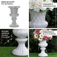 Efavormart 2 Pack 18" Tall White PVC 10mm Crystal Studded Italian ...