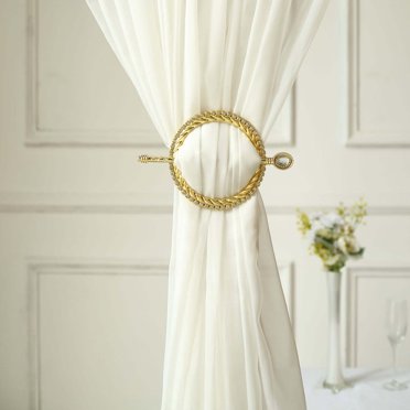 "Efavormart 2 Pack | 7"" Silver Round Barrette Style Crystal Curtain ...