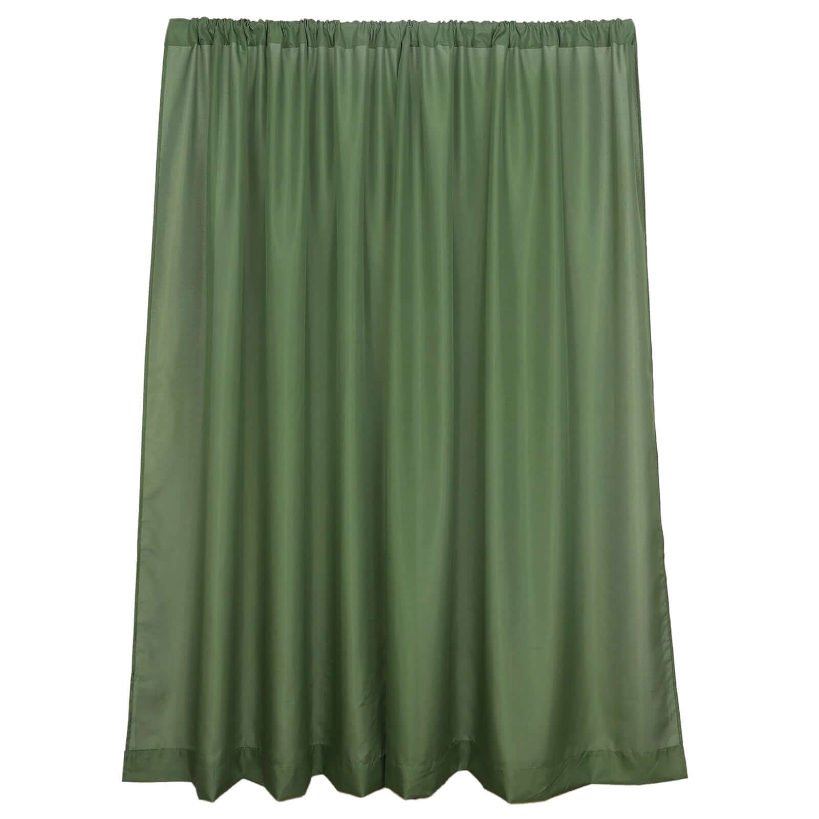 Efavormart 2 Pack | Olive Green Polyester Drapery Panels With Rod ...