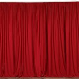Efavormart 2 Pack | Red Fire Retardant Scuba Polyester Curtain Panel ...