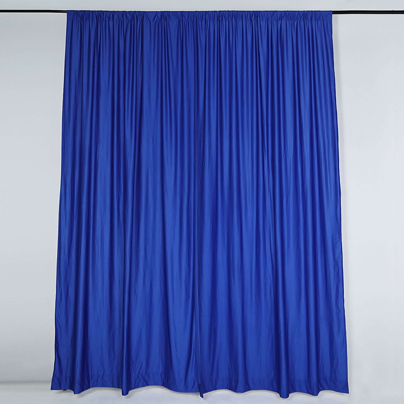 Efavormart 2 Pack | Royal Blue Fire Retardant Scuba Polyester Curtain ...