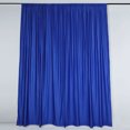 Efavormart 2 Pack | Royal Blue Fire Retardant Scuba Polyester Curtain ...