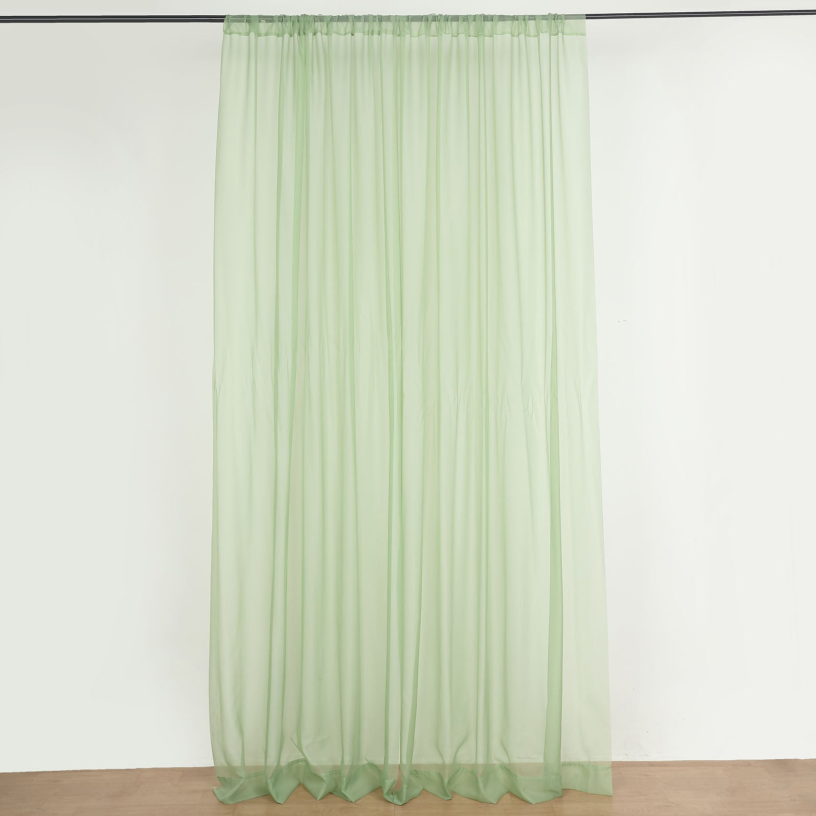 Efavormart 2 Pack | Sage Green Fire Retardant Sheer Organza Premium ...