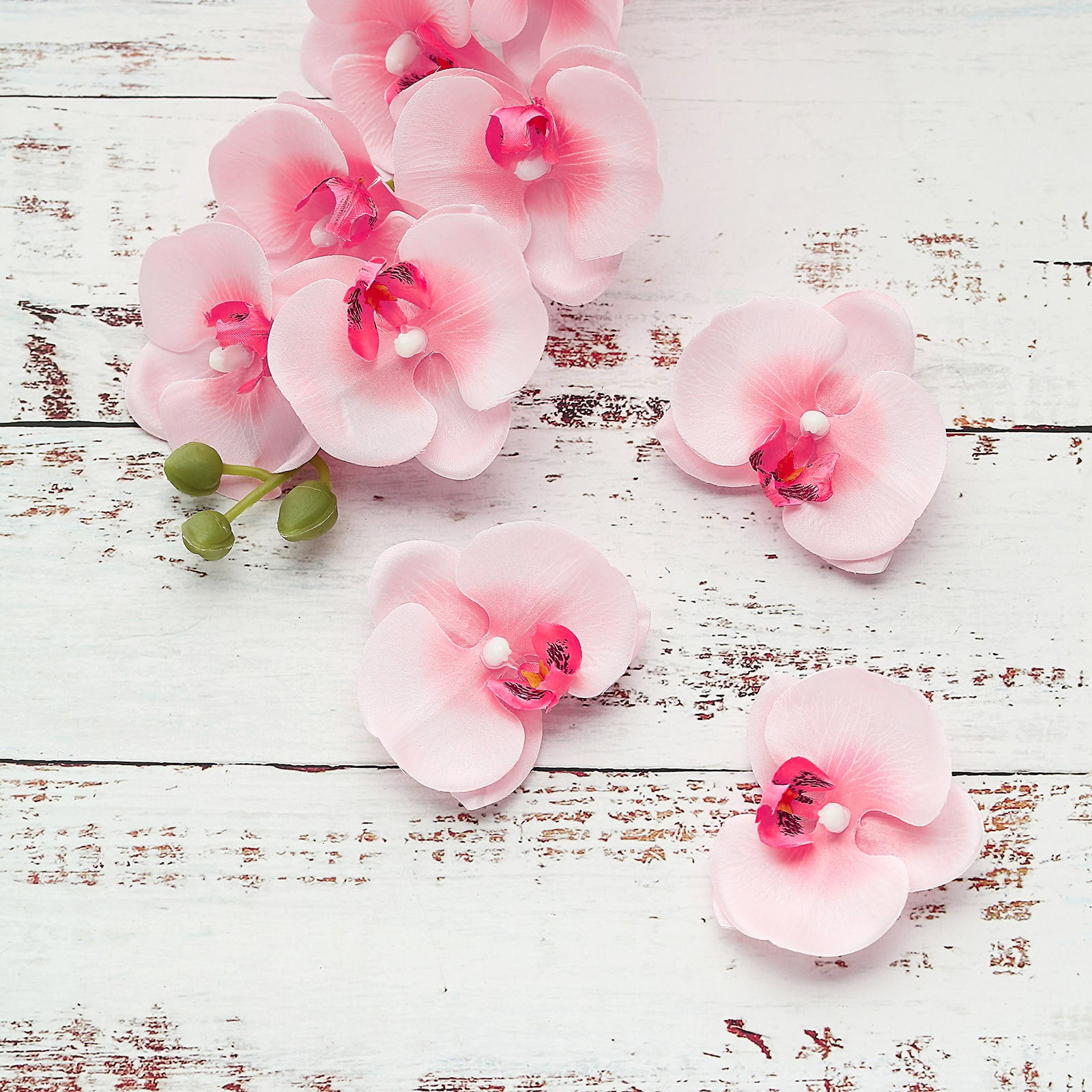 Efavormart 20 PCS Flower Heads - 4" Pink Silk Orchids Head - Artificial ...