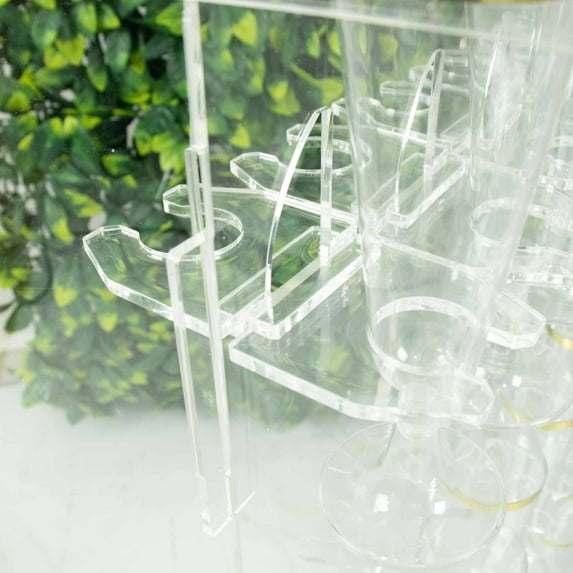 Efavormart 20 Pack | 3" Clear Acrylic Glass Holder Hooks For Double ...