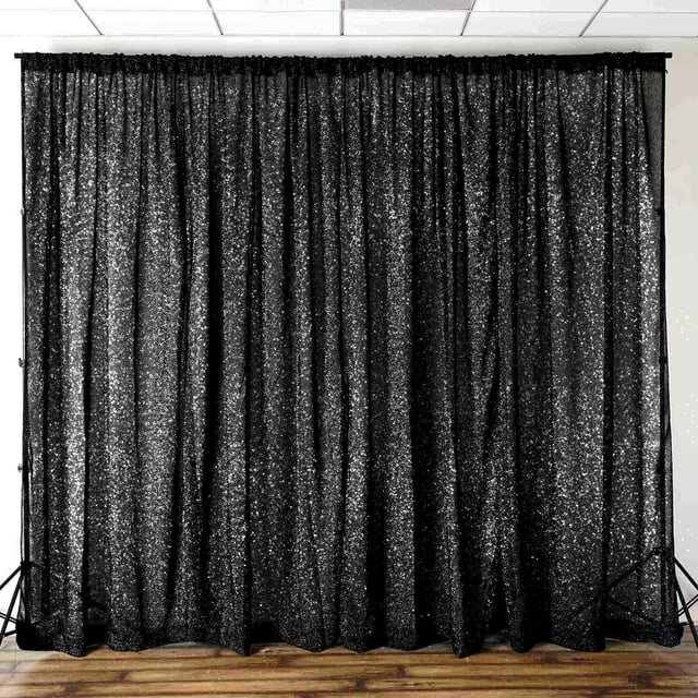 Efavormart 20ft x 10ft Black Spandex Party Wedding Backdrop Photography ...