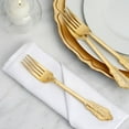 Efavormart 24 Pack | 8" Metallic Gold Baroque Disposable Cutlery ...